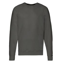 Fruit of the Loom - Pullover f&uuml;r Herren Raglan&auml;rmel (Hellgrau)