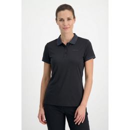 Poloshirt Icepeak "Icepeak BAYARD", Damen, Gr. L, grau (anthrazit), Obermaterial: 100% Polyester, Shirts, normaler Hemdkragen, sportlicher Stil, Kurzarm-Design