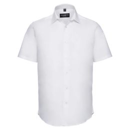 Russel Athletic Russell Collection - Hemd Pflegeleicht f&uuml;r Herren kurz&auml;rmlig (Wei&szlig;)