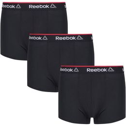 Reebok - "Redgrave" Boxershorts f&uuml;r Herren, Sport (3er-Pack) (Schwarz)