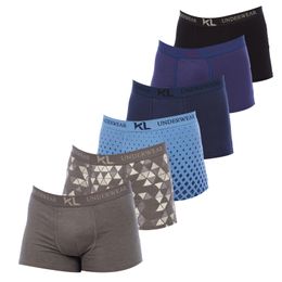 Packung mit 6 Einheiten Boxershorts f&uuml;r Herren KLBP6