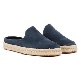 Toms Shoes TOMS Santiago Herren Clogs Aus Veloursleder In Blau