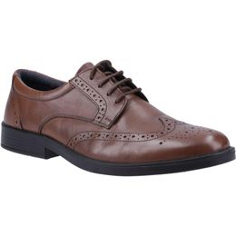 Hush Puppies Nolan Herren Brogues Schuhe aus braunem Leder