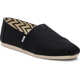 Toms Shoes TOMS Alpargata Classic Baumwoll Herren Schwarze Espadrilles
