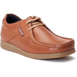 Base London Event Herrenschuhe Aus Leder In Tan Mit Schn&uuml;rung