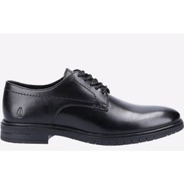 Hush Puppies Sterling Schwarze Herren Schn&uuml;rschuhe Aus Leder