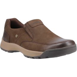 Hush Puppies Vaun Leder Herren Braun Slipper