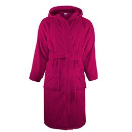 The One Towelling - Morgenmantel f&uuml;r Herren/Damen Unisex, mit Kapuze (Magenta)