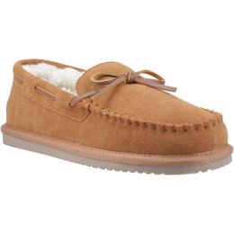 Hush Puppies Abraham Wildleder Herren Hausschuhe in Beige