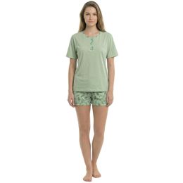 Damen Sommer Kurzarm Baumwoll-Pyjamas KL40000