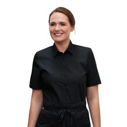 Brook Taverner - "Eos" Bluse f&uuml;r Damen kurz&auml;rmlig (Schwarz)