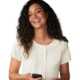 Brook Taverner - "Felina" Bluse f&uuml;r Damen, kurz&auml;rmlig (Cremefarbe)
