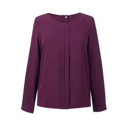 Brook Taverner - "Roma" Bluse f&uuml;r Damen Lang&auml;rmlig (Burgunderrot)