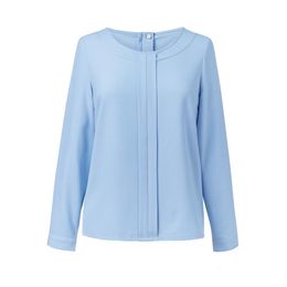 Brook Taverner - "Roma" Bluse f&uuml;r Damen Lang&auml;rmlig (Himmelblau)