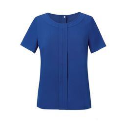Brook Taverner - "Verona" Bluse f&uuml;r Damen kurz&auml;rmlig (K&ouml;nigsblau)