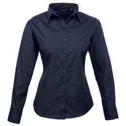 Premier - Bluse f&uuml;r Damen Lang&auml;rmlig (Marineblau)