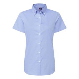 Premier - "Supreme" Formelles Hemd f&uuml;r Damen kurz&auml;rmlig (Dunkelblau)