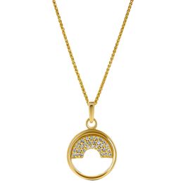 Orphelia 'Tista' Damen-Anh&auml;nger aus 925er Sterlingsilber mit Kette &ndash; Gold ZH-7586/G