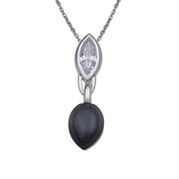 Orphelia Damen-Kette aus 925er Sterlingsilber mit Anh&auml;nger &ndash; Silber ZH-4531