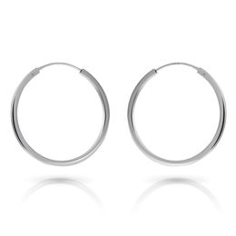 Orphelia 'Agata' Creolen f&uuml;r Damen aus 925er Sterlingsilber - Silber ZO-7552