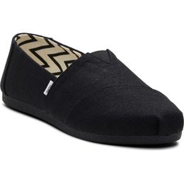 Toms Shoes TOMS Alpargata Classic Baumwolle Damen Schwarze Espadrilles