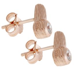 Orphelia Ohrstecker f&uuml;r Damen, 925 Sterlingsilber, Ros&eacute;, ZO-6025/1