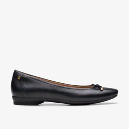 Clarks Candra Licht schwarze Lederschuhe