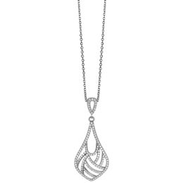 Orphelia Damen-Kette aus 925er Sterlingsilber mit Anh&auml;nger &ndash; Silber ZH-4843