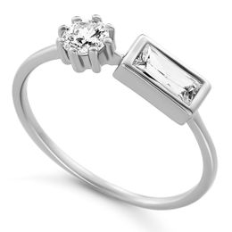 Orphelia 'Madelyn' Damen-Ring aus 925er Sterlingsilber &ndash; Silber ZR-7583