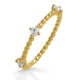 Orphelia 'Sparkle' Damen-Ring aus 925er Sterlingsilber &ndash; Gold ZR-7530/G