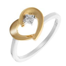 Orphelia Damen-Ring Sterling-Silber 925 &ndash; Silber/Gold zr-7370/G