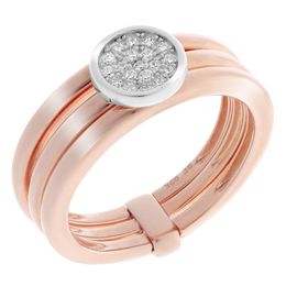 Orphelia Damen-Ring Sterling-Silber 925 &ndash; Silber/Ros&eacute; ZR-7283