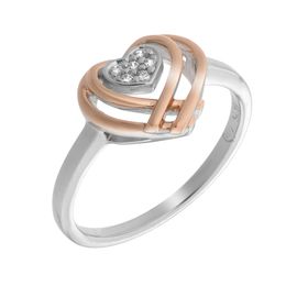 Orphelia Damen-Ring Sterling-Silber 925 &ndash; Silber/Ros&eacute; zr-7368/RG