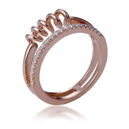 Orphelia Damen-Ring Sterling-Silber 925, Ros&eacute;, ZR-7438