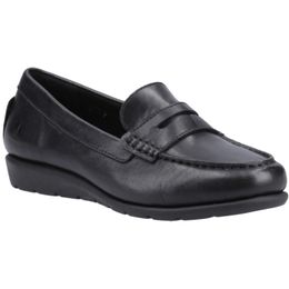 Hush Puppies Shelby Leder Damen Schwarz Slipper