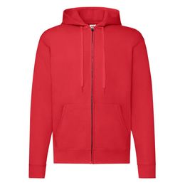 Fruit of the Loom - "Classic" Kapuzenjacke f&uuml;r Herren/Damen Unisex (Rot)