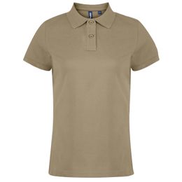 Asquith & Fox - Unifarbenes Poloshirt - Damen (Khaki)