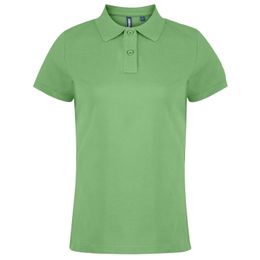 Asquith & Fox - Unifarbenes Poloshirt - Damen (Limettengr&uuml;n)