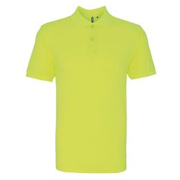Asquith & Fox Herren-Poloshirt mit kurzen &Auml;rmeln (neongelb)