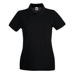 Fruit of the Loom - "Premium" Poloshirt f&uuml;r Damen (Schwarz)