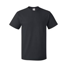 Fruit of the Loom - T-Shirt f&uuml;r Herren/Damen Unisex (Schwarz)
