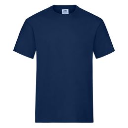 Fruit of the Loom Unisex Erwachsene Schweres Baumwoll-T-Shirt (Marineblau)