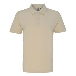 Asquith & Fox Herren-Poloshirt mit kurzen &Auml;rmeln (nat&uuml;rlich)