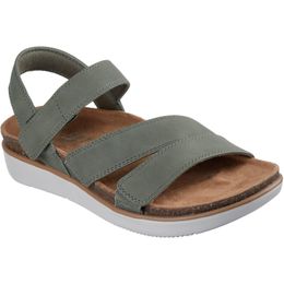 Skechers Lifted Comfort Polyurethan Damen Olivensandalen