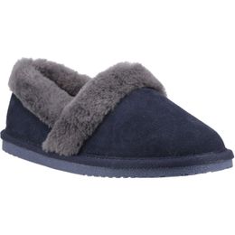 Hush Puppies Ariel Wildleder Damen Hausschuhe in Navy