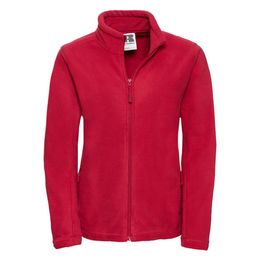 Russel Athletic Russell - Fleecejacke Durchgehender Rei&szlig;verschluss f&uuml;r Damen - F&uuml;r Au&szlig;en (Rot)