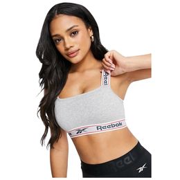 Reebok - "Krystal" Sport-BH f&uuml;r Damen (Grau meliert)