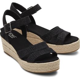 Toms Shoes TOMS Audrey Textil Frauen Schwarz Wedges