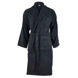 The One Towelling - Morgenmantel f&uuml;r Herren/Damen Unisex, Baumwolle aus biologischem Anbau (Anthrazit)