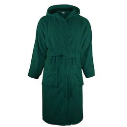 The One Towelling - Morgenmantel f&uuml;r Herren/Damen Unisex, mit Kapuze (Dunkelgr&uuml;n)